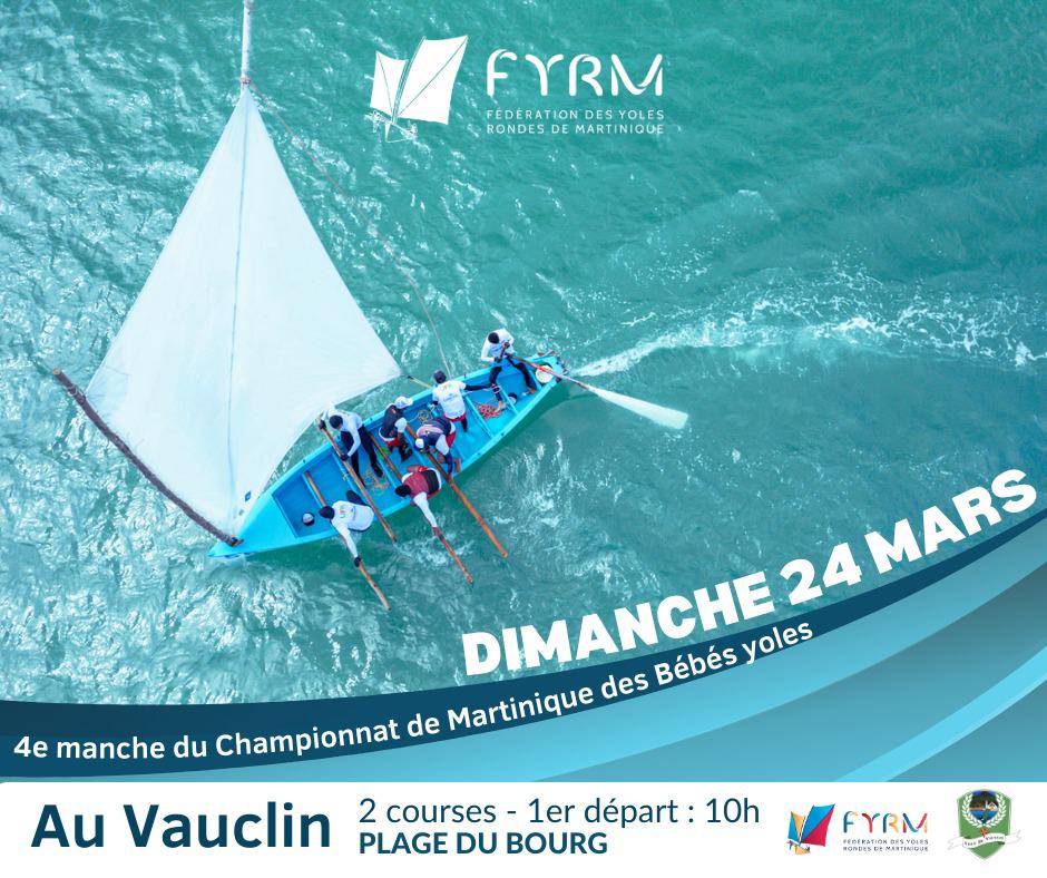 4ème manche du championnat de Martinique de Bébés Yoles - Komin Voklen