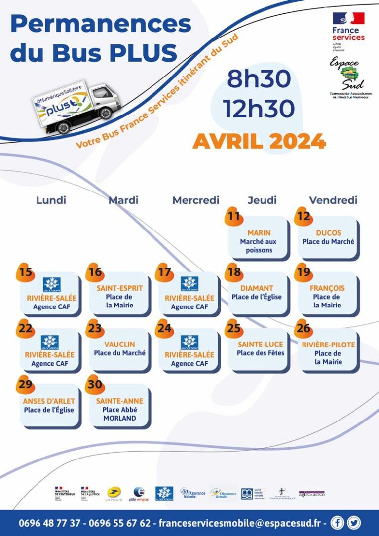23 Avril : Permanence Bus Plus sur la place du marché - Komin Voklen